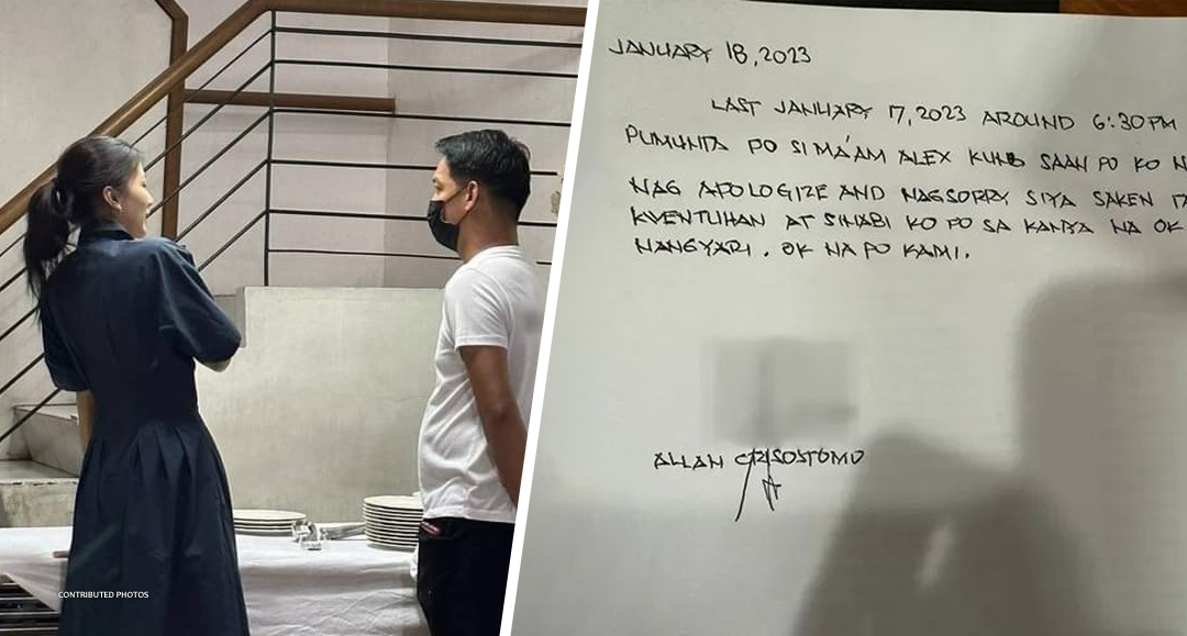 Alex Gonzaga, nag-sorry sa service crew