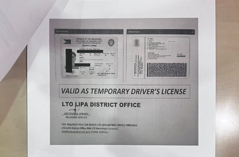 Pag-print ng temporary drivers' license, impractical —Cong. Wilbert Lee