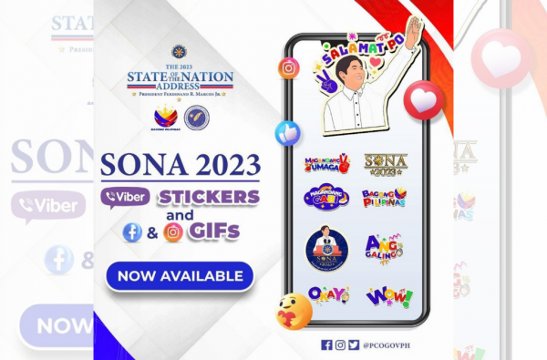 SONA 2023 stickers at GIFs, magagamit na sa iba’t ibang social media platforms