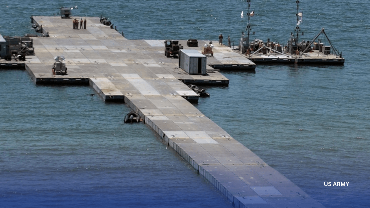 Temporary pier para sa mga ayuda sa Gaza, nasa mahigit 50% nang kumpleto