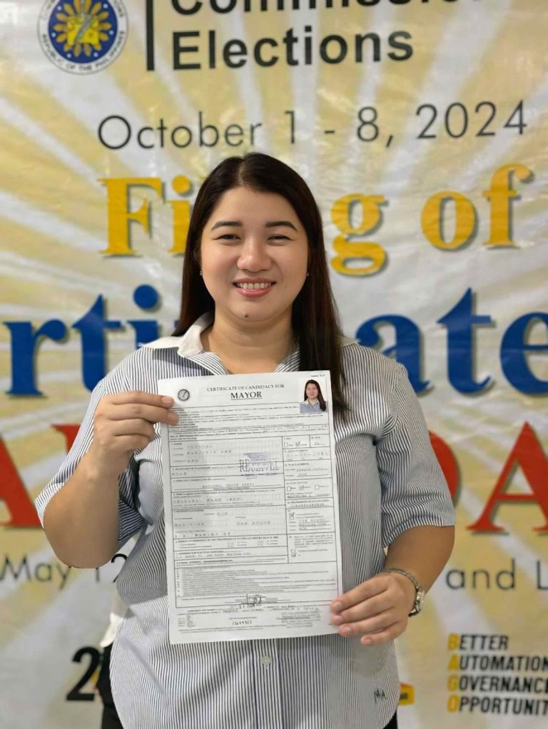 Rep. Maan Teodoro, naghain ng COC para sa pagka-mayor ng Marikina City